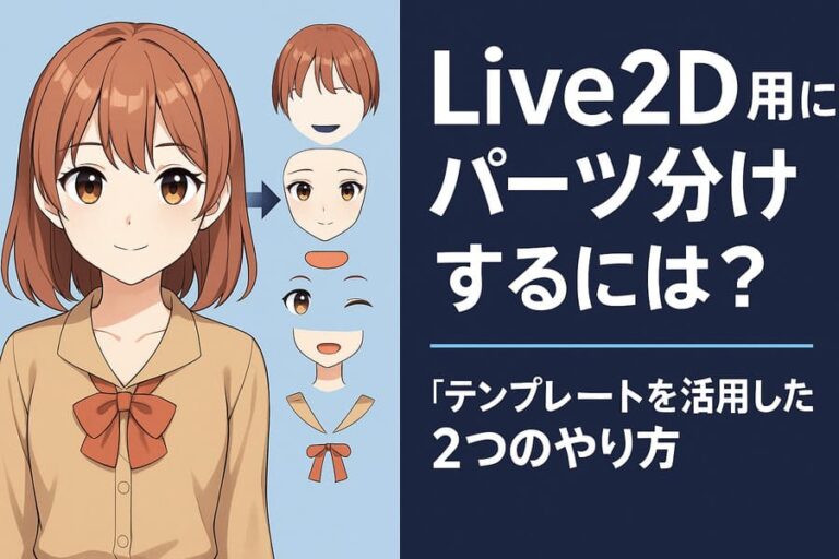 Live2D用にパーツ分けするには？テンプレートを活用した2つのやり方 | VTsuku（ブイツク）